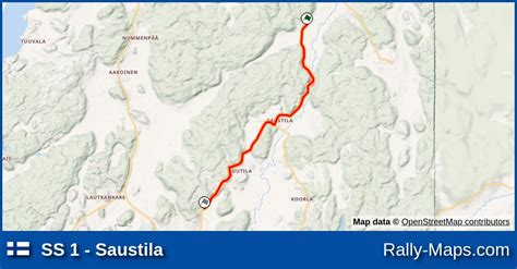 Ss 1 Saustila Stage Map Hakkapeliitta Ralli 1978 🌍 Rally
