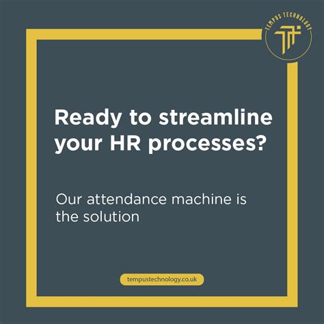 Tempus Technology On Linkedin Hrmanagement Streamlineprocess Attendancetracking