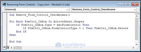 How To Remove A Form Control In Excel 3 Ways