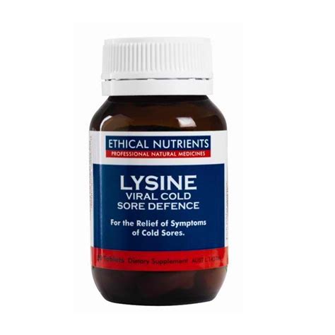 Ethical Nutrients Lysine Viral Cold Sore Defence Symptoms Relief 30