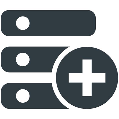 Add Database Add Sign Computer Services Database Server Icon