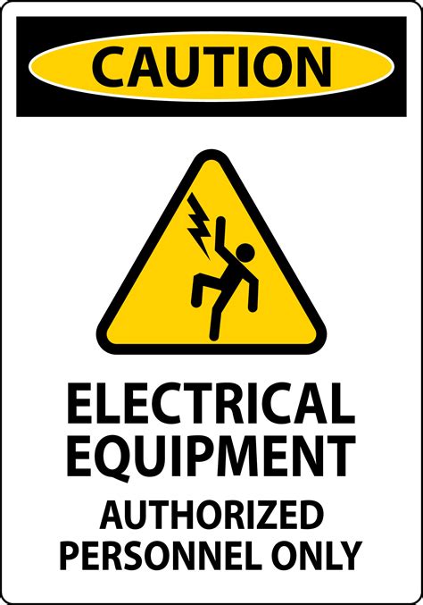 Caution Label Electrical Equipment Authorized Personnel Only 24799378