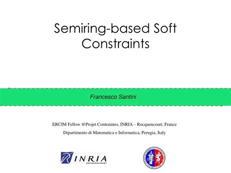 ppt semiring based soft constraints powerpoint presentation free