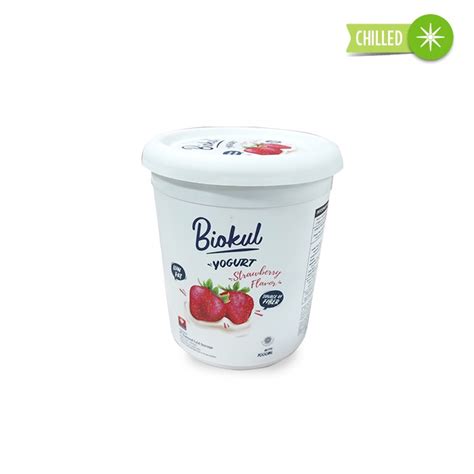 Jual Biokul Stirred Yogurt Strawberry 1000ml Shopee Indonesia
