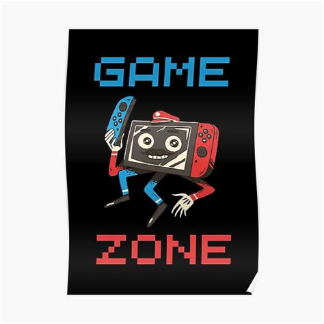Game Zone Ts For Gamers Poster For Sale By Miki Store Redbubble