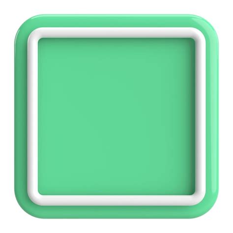 Premium Photo 3d Rectangle Button Empty Button 3d Illustration