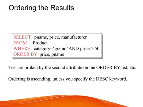 Basic Sql Knowledge Data Type Table Query Ppt