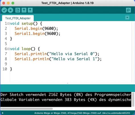 Serielle Kommunikation Beim Arduino Da Vincii