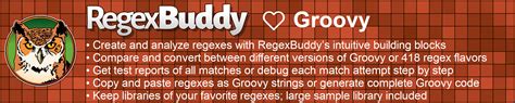 using regular expressions in groovy