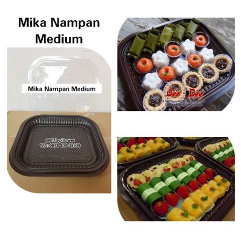 Isi 10pcs Mika Nampan Mediummika Nampan Kuekotak Kuemika Nampan