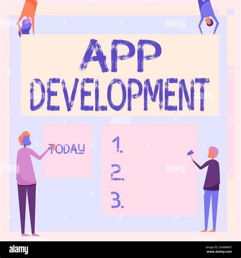 Inspiration Showing Sign App Development Business Concept Producing