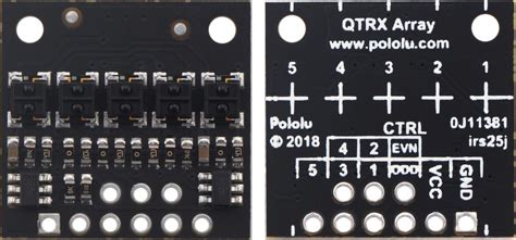 QTRX HD 05A Reflectiesensorarray 5 Kanaals 4 Mm Pitch Analoge Output Lage Stroom Opencircuit