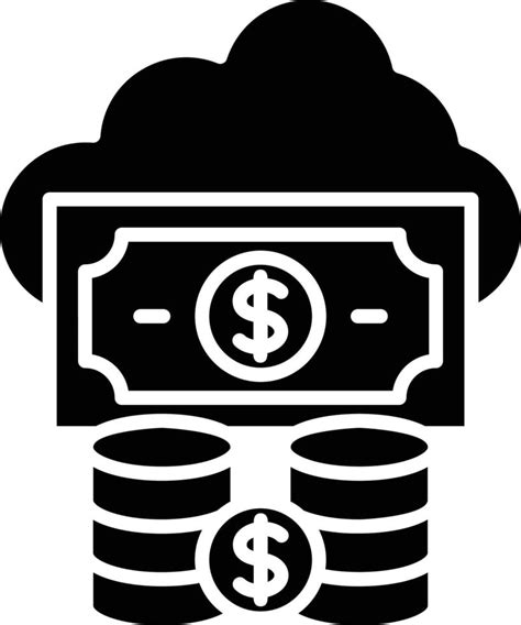Icono De Glifo De Dinero En La Nube 13163451 Vector En Vecteezy