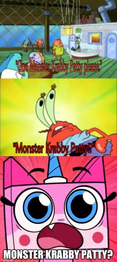 Unikitty Reacts To Monster Krabby Patty By Paramountfan2002 On Deviantart