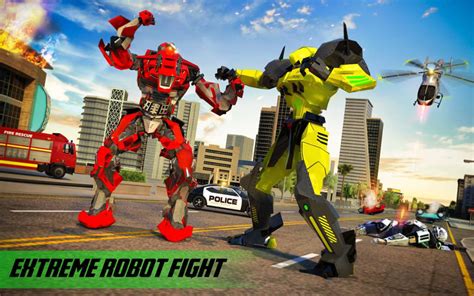 Fire Truck Robot Hero Firefighter Bot Rescue Games Apk For Android