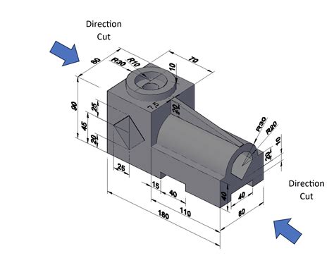 Solved Find The Orthogonal Views Front Side And Top View Chegg