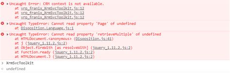 Javascript Uncaught Typeerror Cannot Read Property Retrievemultiple