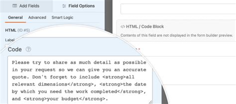 How To Add Extra Text And Descriptions To Forms