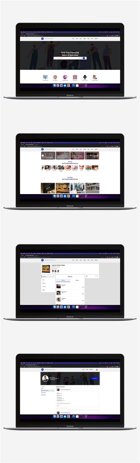 Multi Salon Individual Appointments Booking System Full App Solution