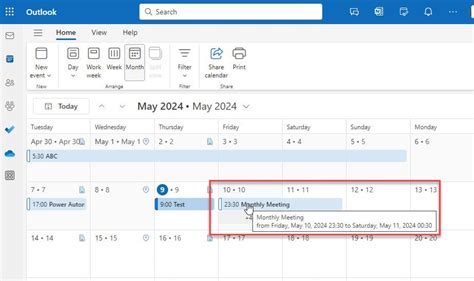 add outlook calendar events in excel using power automate