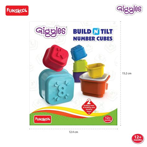 Giggles Build N Tilt Number Cubes — Toycra