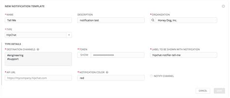 19 Notifications — Ansible Tower User Guide V331