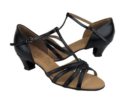 S9235 Black Leather And Cuban Heel
