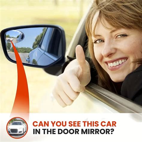 Blind Spot Car Mirrors Semi Oval Convex Rear View Temu Canada