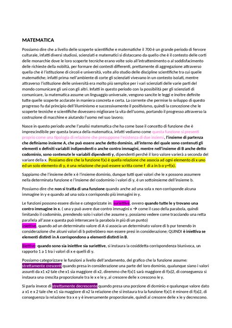 Appunti Di Matematica Docsity