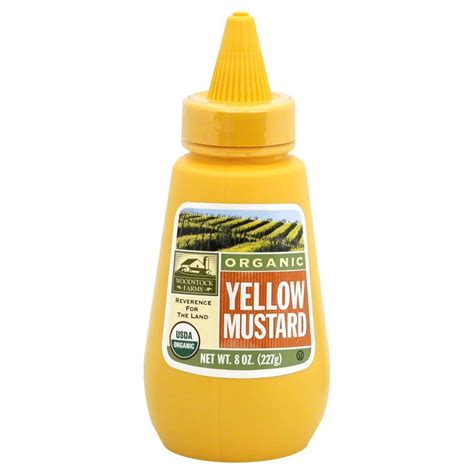 Woodstock Farms Organic Yellow Mustard 8 Oz Minimum Order Of 2