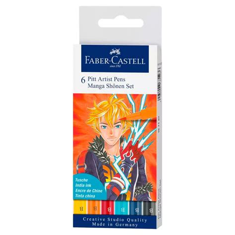 Faber Castell Faber Castell Pitt Artist Pen Set 6 Marcadores Manga