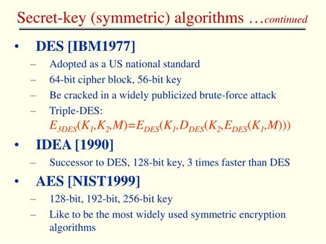 Ppt Introduction Overview Of Security Techniques Cryptographic Algorithms Digital Signatures