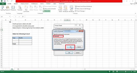 How To Put Password In Excel Sheet Password Protection In Excel