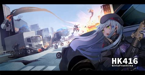 Hk416 Ump45 Ump9 Dinergate And Ouroboros Girls Frontline Drawn