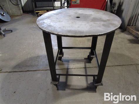 Shop Built Hd Metal Utility Table Wtilt Rotating Fixture Bigiron Auctions