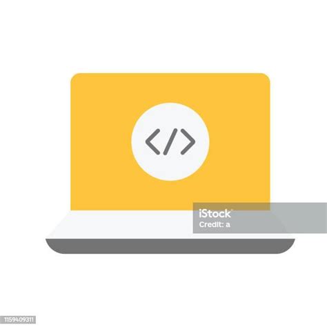 Pemrograman Konsep Pengembangan Web Kode Di Laptop Layar Ilustrasi Konsep Pemrograman Ilustrasi