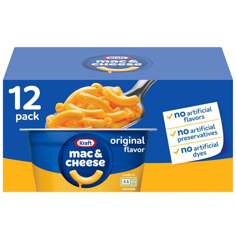 Kraft Original Macaroni And Cheese Easy Microwavable Dinner 2 05 Oz