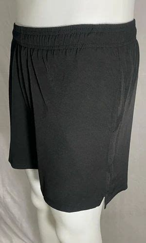 Polyester Plain Black Men NS Lycra Gym Shorts Size Medium At Rs 235