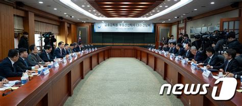 금감원 부동산신탁사 Ceo 간담회 개최 뉴스1
