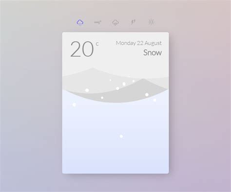 Html5带日期的天气预报特效 其他特效 站长图库