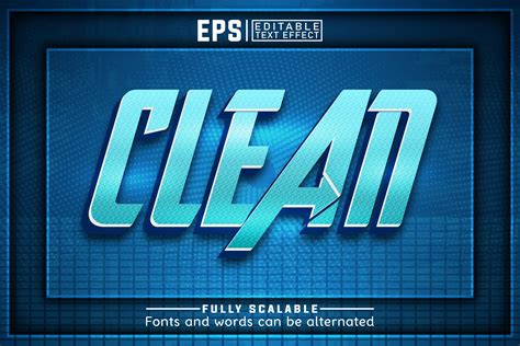 Clean D Editable Text Effect Graphic By Pixelscreator Creative Fabrica
