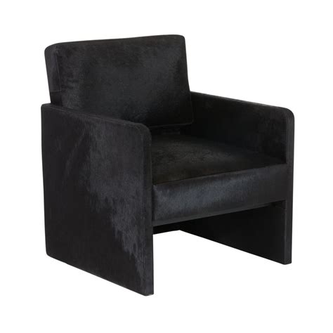 Fri14 Devine Lounge Chair Black Hair On Hide