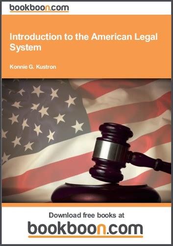 Introduction To The American Legal System By Konnie G Kustron Open