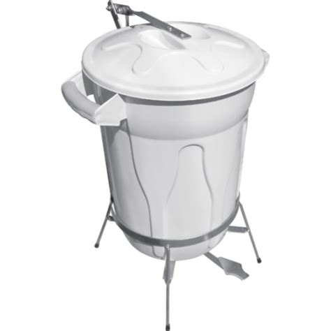 Cesto De Lixo Pedal Galvanizado 30 Litros