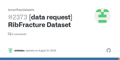 Data Request RibFracture Dataset Issue 2373 Tensorflow Datasets