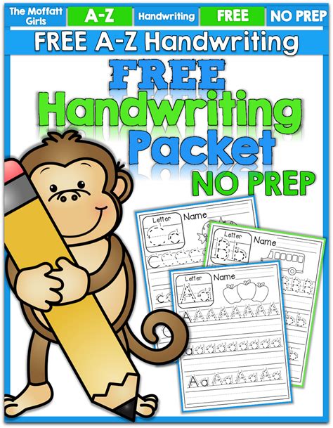 Freebielicious FREE A Z Handwriting Sheets