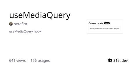 Usemediaquery 21stdev Craft With Ai 21stdev