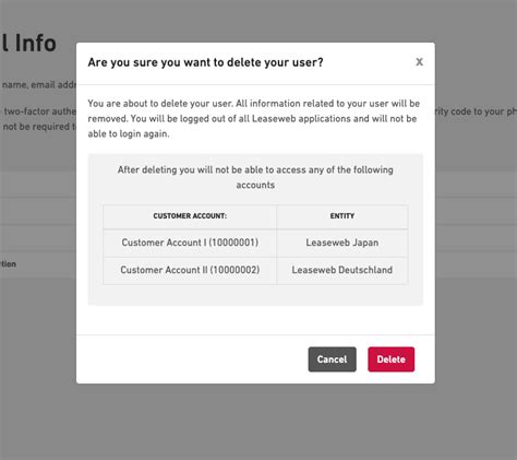 Deleting Your Account Knowledge Base Leaseweb