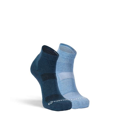 Anywear Essential Lightweight Quarter Crew Sock 2 Pack Fox River