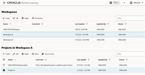 Create And Manage Workspaces And Projects